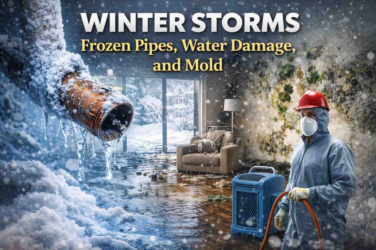 Winter Storms: Frozen Pipes, Water Damage, and Mold Prevention